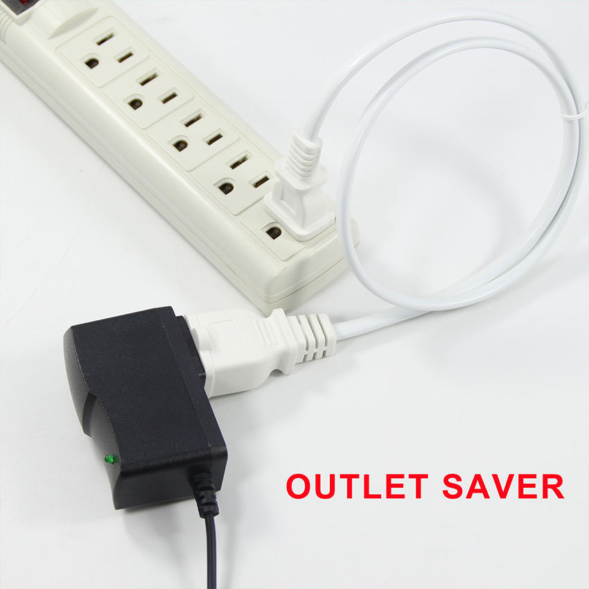 Outdoor Use Power Extension Cord US 2-prong NEMA 1-15P to NEMA1-15R ...