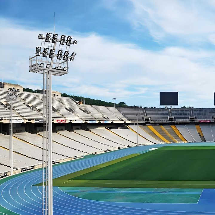 Q235 Q355 Galvanized Steel High Mast Light Climbing Ladders 50ft-100ft ...