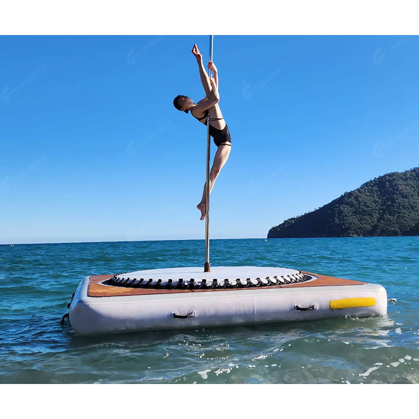 Customized Inflatable Floating Dance Pole Platform Inflatable Water ...