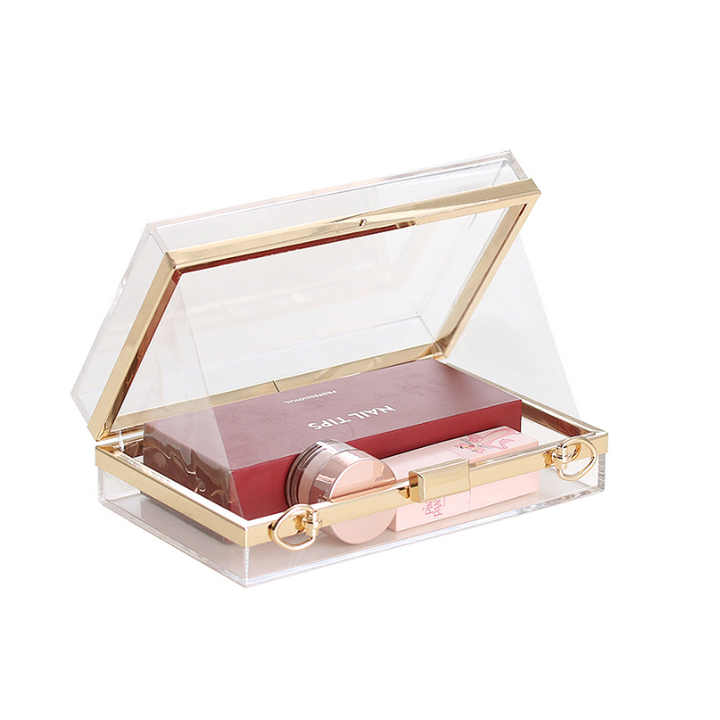 Premium Portable Transparent Acrylic Clutch Bag for Evening