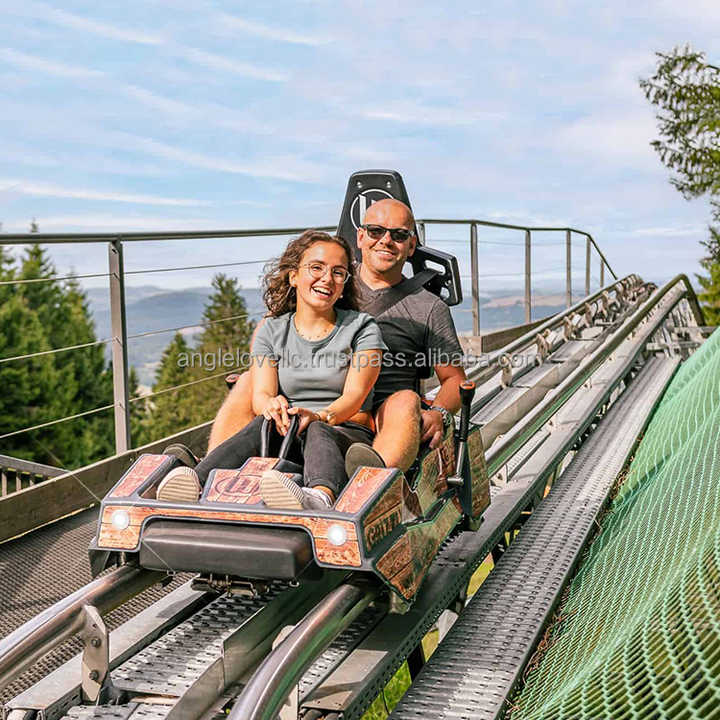Down Mountain Slide Roller Coaster - Alpine Coaster Adventure