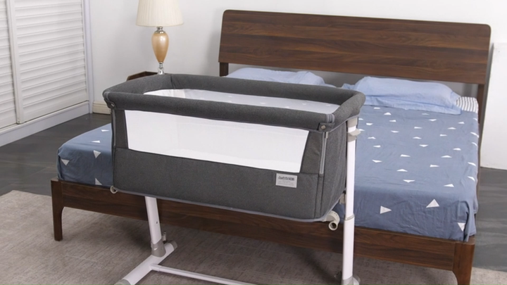 Modern luxury New born Bedside Sleeper infant cot Adjustable height ...