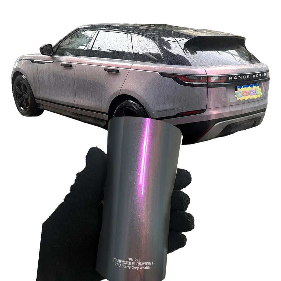 TPU Starry Grey Wraith Color Changing Anti Scratch UV Proof Glossy Full ...