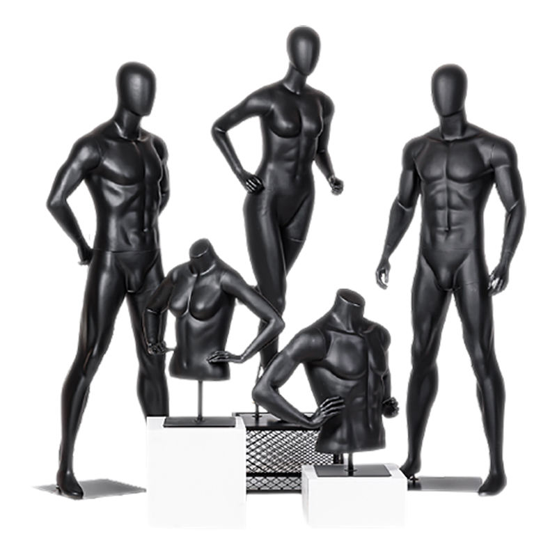 Shiny Gold Rack Sports Muscle Mannequin - High-End Display