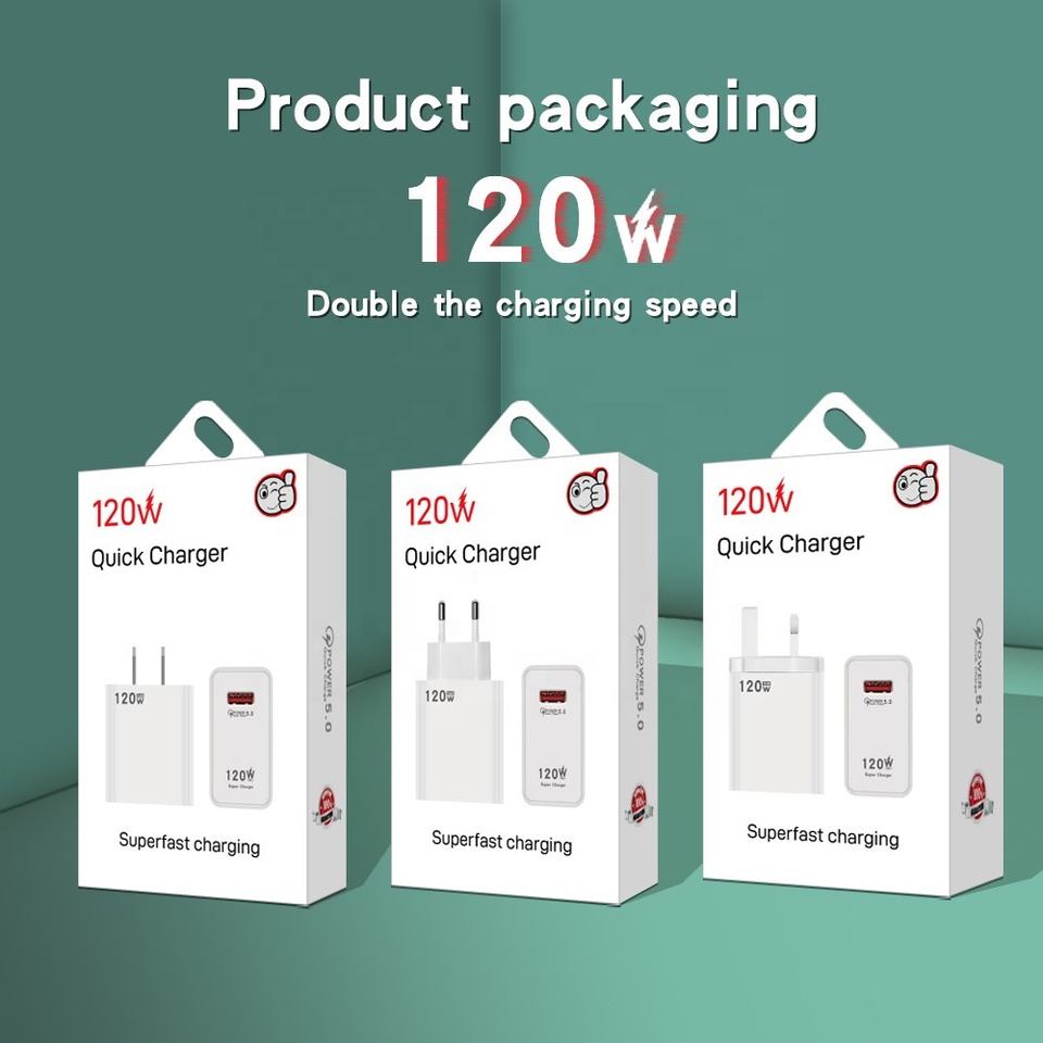 Super Fast Charging 120W USB Wall Adapter Universal QC5.0 for Mobile ...