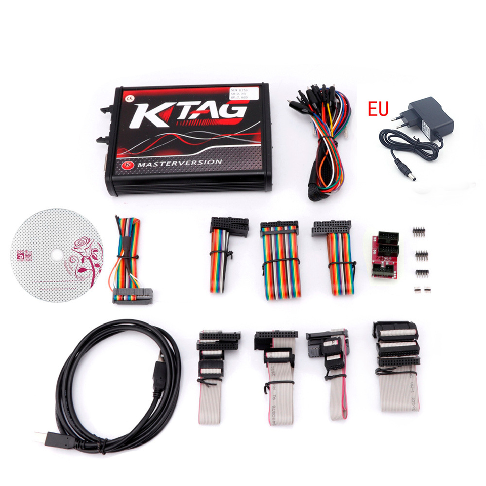 Red PCB KTAG V7.020 ECU Programmer - Universal Tuning Tool