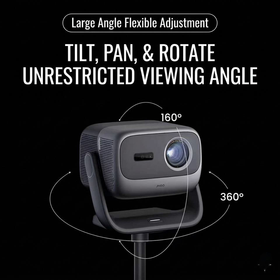 JMGO X Type Gimbal Floor Stand Double Reinforced Cable Hiding Design ...