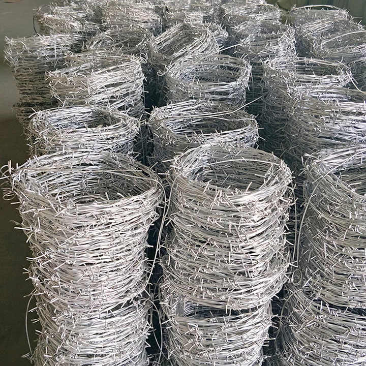 Galvanized Barbed Fence Wire Iron Steel Coiled Wire PVC Construction ...