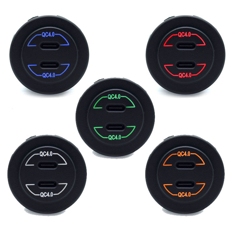IP65 Waterproof USB-C Dual Socket for ATV - YUJIE Charger