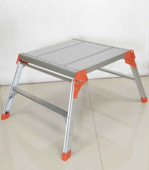 Industrial Style Aluminum Portable Working Platform Step Stool Ladder ...