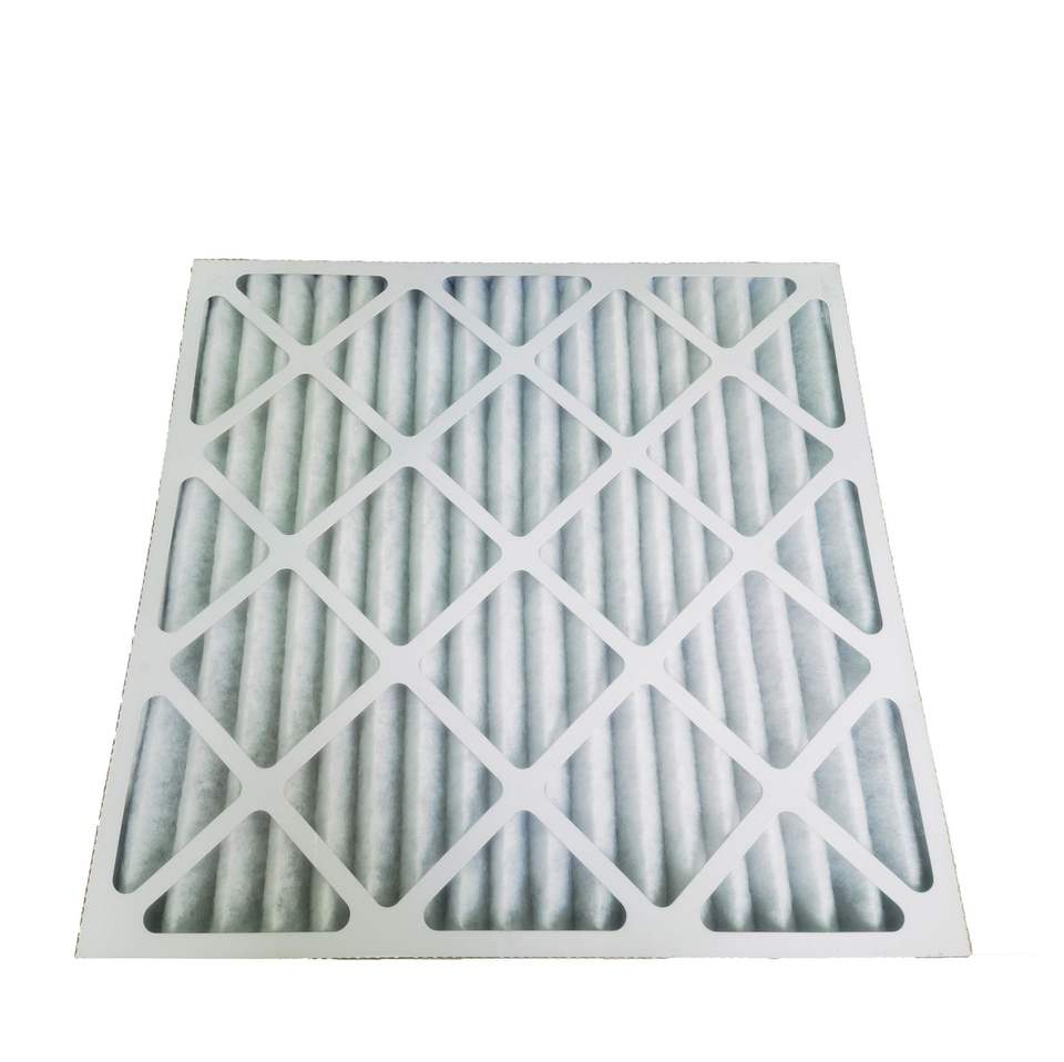 Synthetic Fiber Pleated Paper Frame Primary Air Filter Eco-friendly New ...