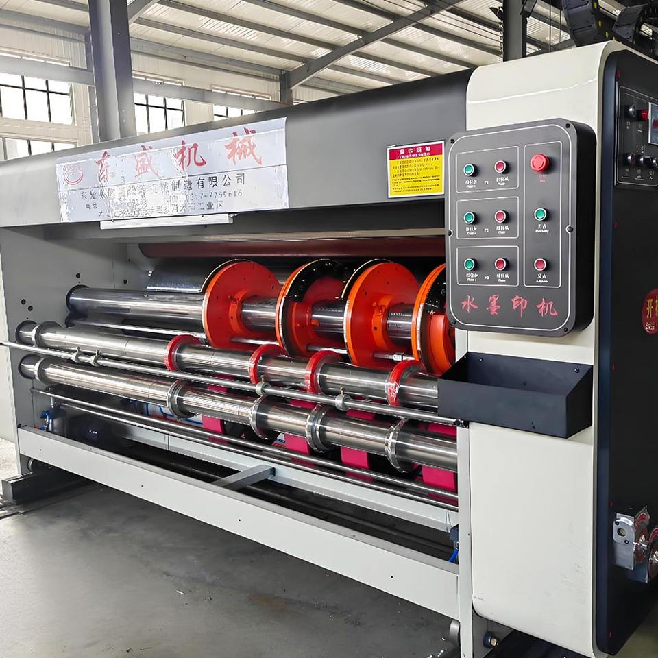 Carton Box Making Machine Flexo 2 3 4 Colors Cardboard Printing Machine ...