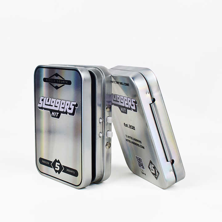 Custom Candy Metal Can with Holographic Coating & Childproof