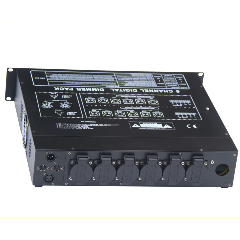 6 Channel Digital Dimmer Pack DMX 512 Controller for Professional Stage ...