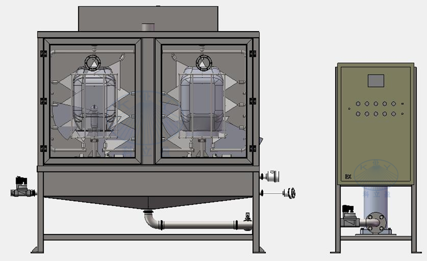 50-125L automatic drum cleaning machine, 11 to 28 gallon barrel washer ...