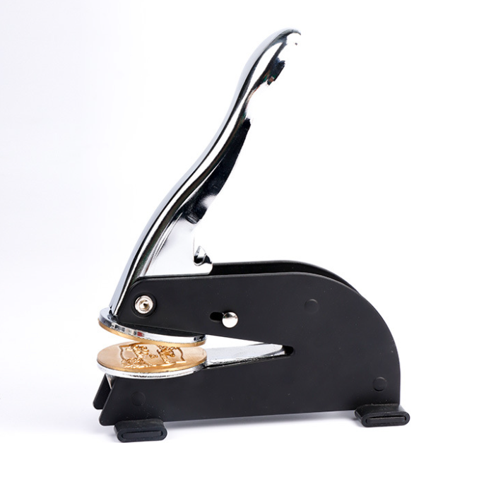 Embosser Sticker Paper Certificate Seal Personal Logo Metal Handle ...