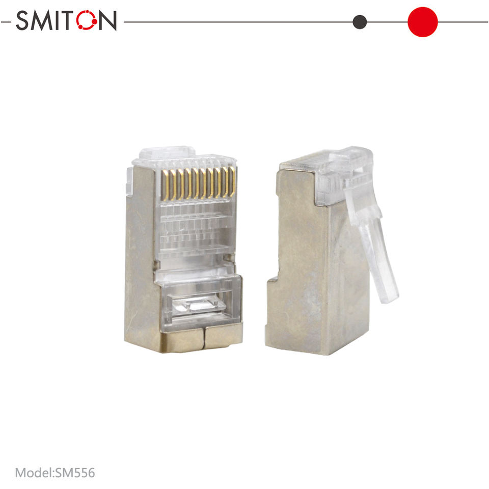 RJ50 Shielded Plug 10P10C - Gold Plated Modular Connector