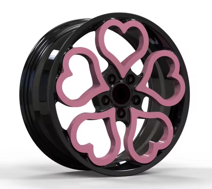 Pink Five Spokes/Deep Dish car wheels Wholesale Alloy Wheels Custom ...