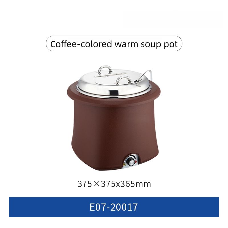 Commercial Buffet 10L Large Capacity Soup Warmer Adjustable Temperature ...