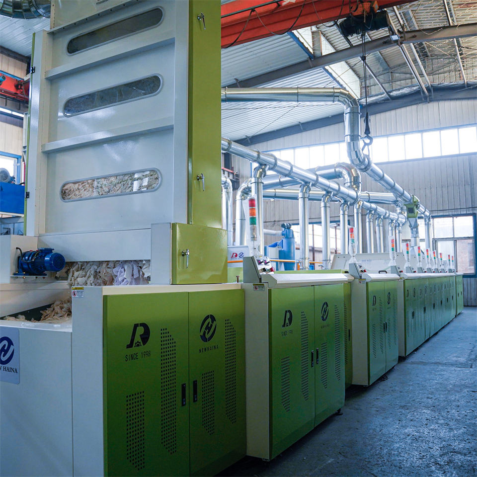 RD Brand Textile Waste Recycling Line with PLC Core for Fiber ...