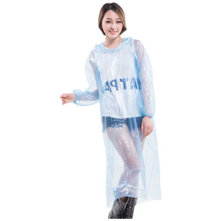 Wholesale Outdoor Disposable Raincoat PE Material Thickened Raincoat ...