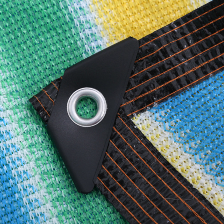 Outdoor Rectangular Balcony Shade Net Sun Proof Yellow Green Blue ...