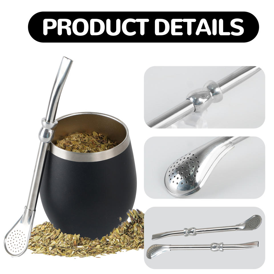 304 Food Grade Stainless Steel Gourd Bombillas for Mate Tea Set Yerba ...