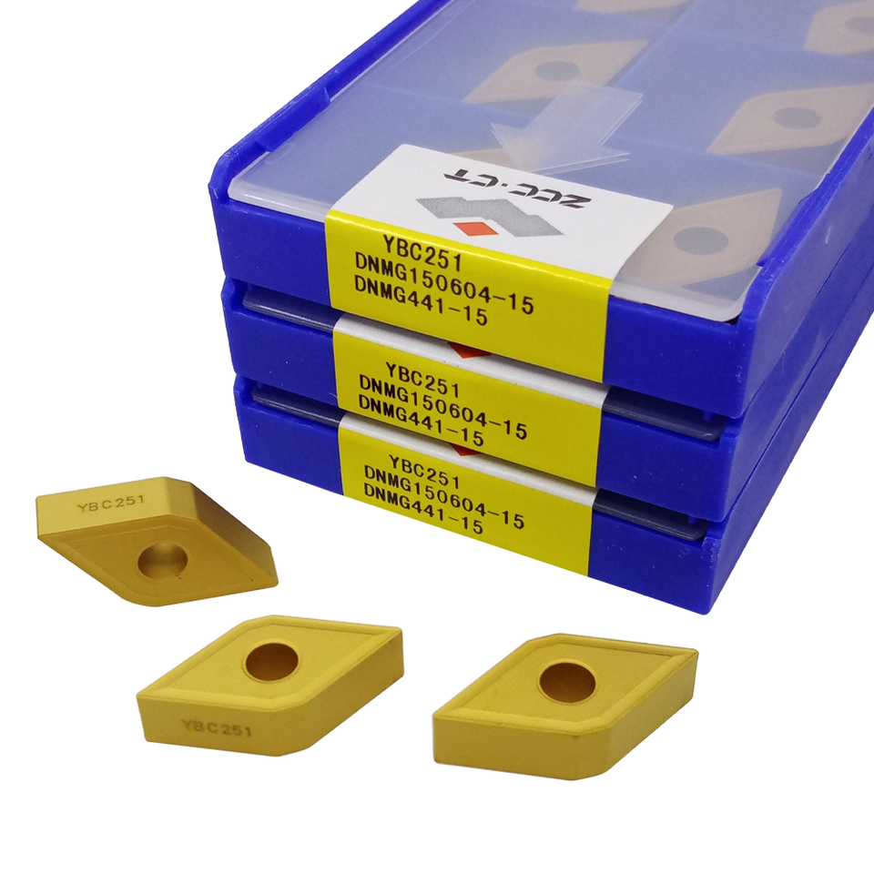 DNMG150604-15 Carbide Inserts ZCC YBC251 Cemented Carbide Turning Tools ...