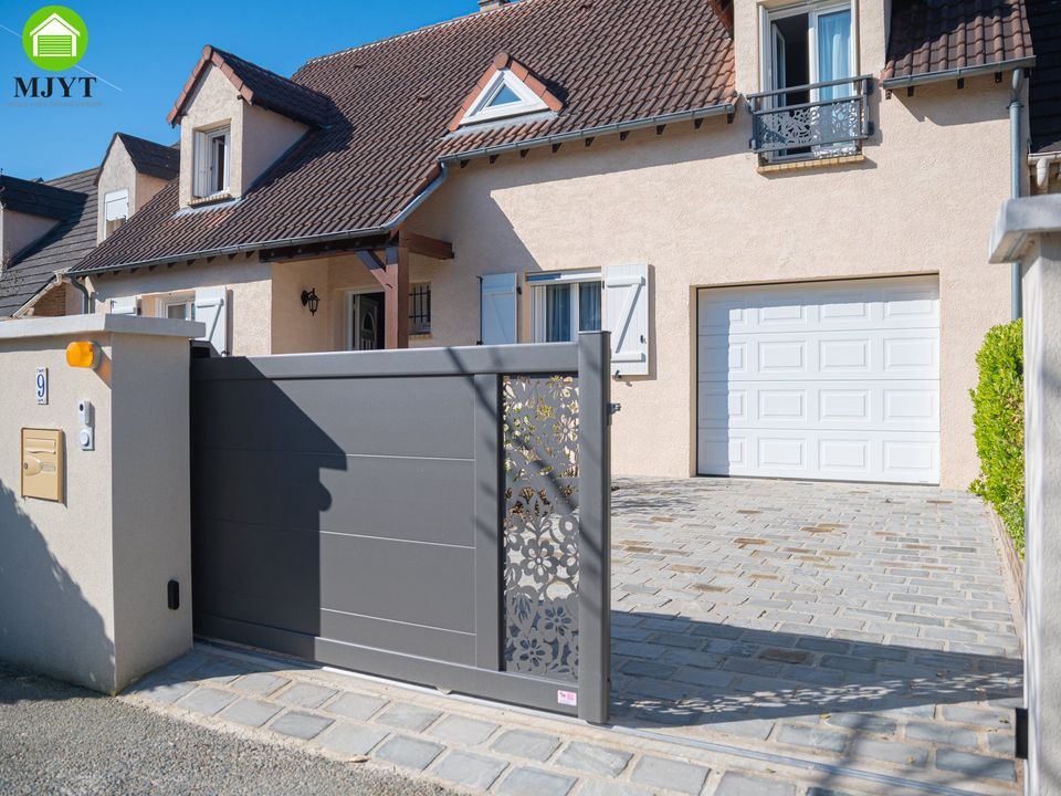 Foshan Super Factory Automatic Sliding Gates Minimalist Design Villas ...