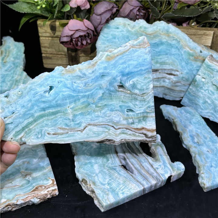 Natural Crystal Slabs High Quality Hemirmophite Slabs for Home ...