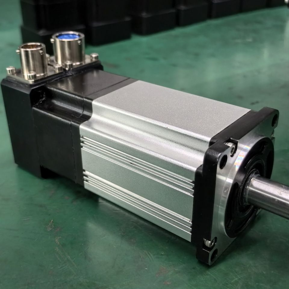 200W 60mm DC24 Servo Motor 1.27Nm 1500rpm build-in resolver with brake ...