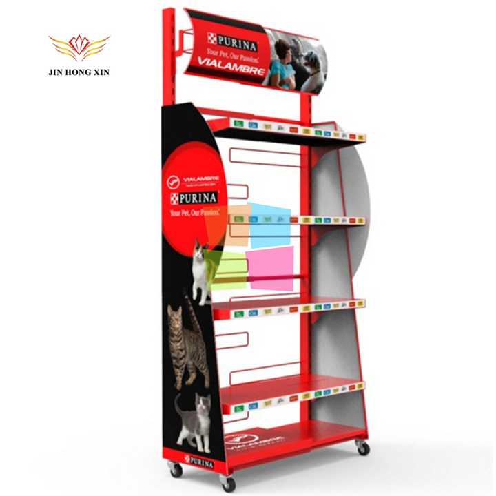 Custom Shop Rack Cardboard Pop Shelf Collar Dog Clothes Pet Food ...