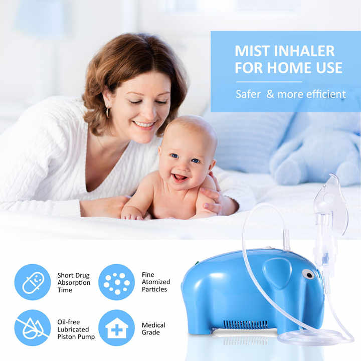 Fitconn Cartoon Baby Elephant Nebulizer - Pediatric Compressor