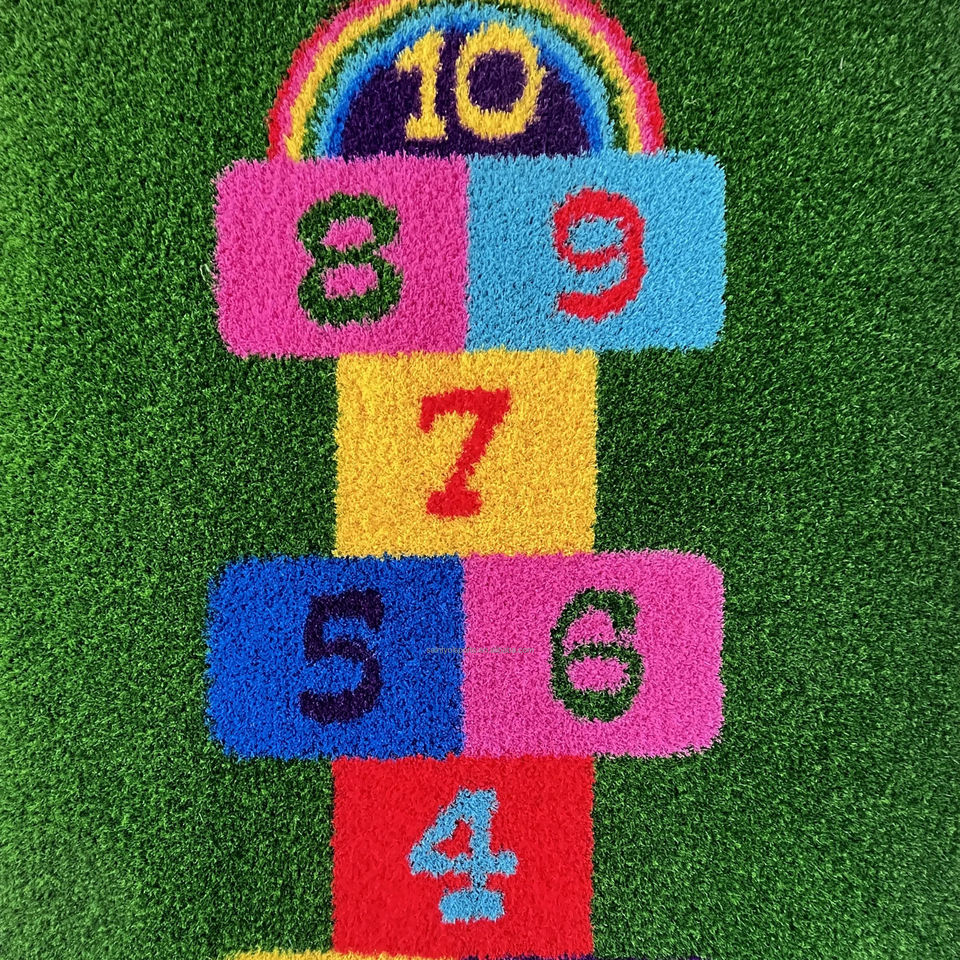 Beautiful Design LOGO 3D Artificial Grass Indoor Outdoor Decoration ...