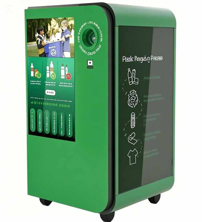 Reverse Vending Machine for Plastic Water Bottle & Can Recycle