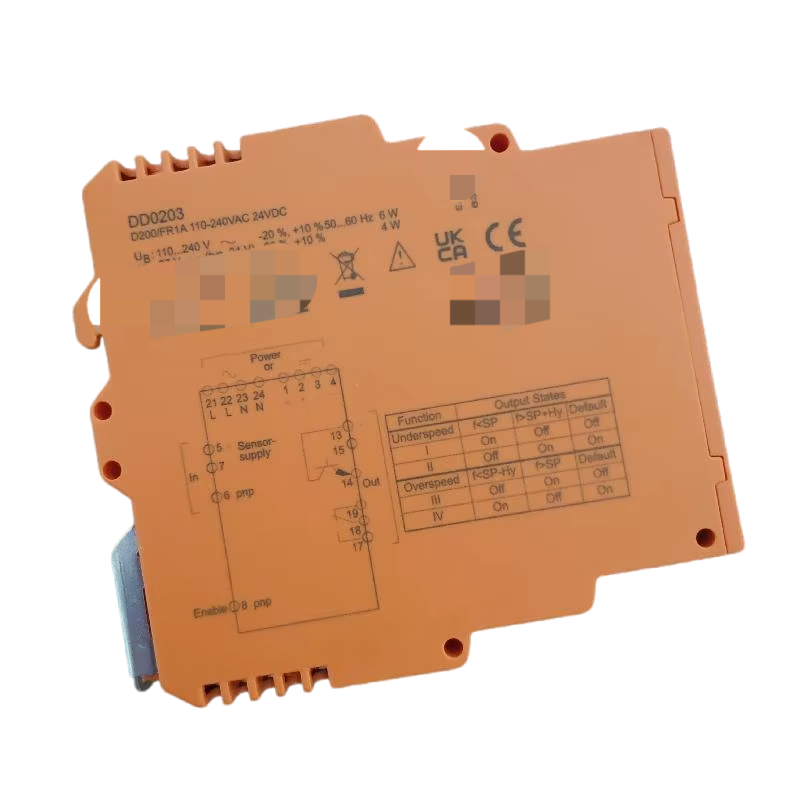 Evaluation Unit for Speed Monitoring DD0203 D200/FR1A 110-240VAC 24VDC ...