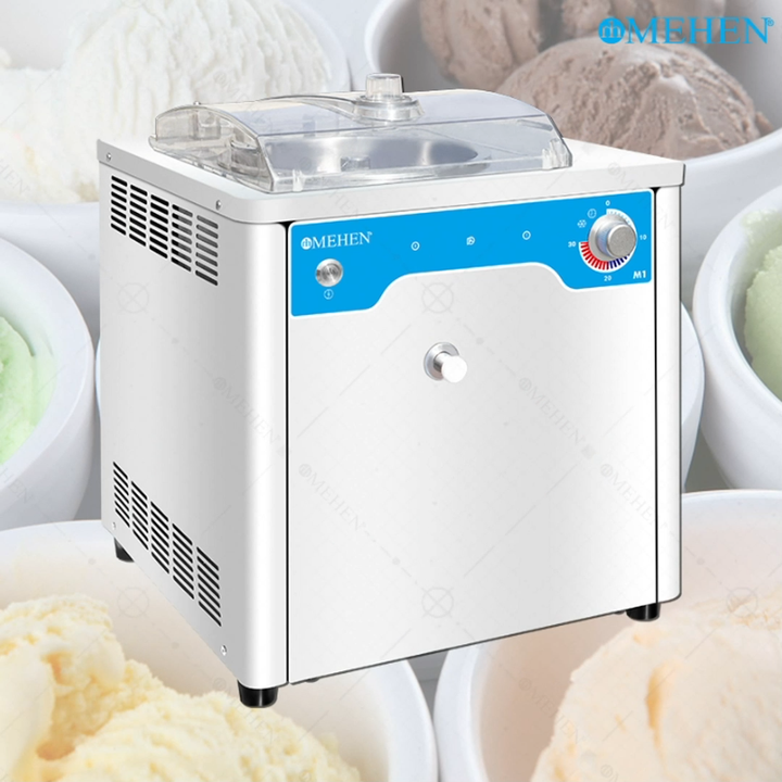 Mehen M1 Stainless Steel Italian Batch Freezer Hard Ice Cream Gelato ...