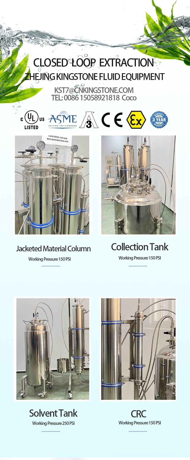 SS304 Closed Loop Extractor 1L-20L Subcritical Extractor Closed Loop ...