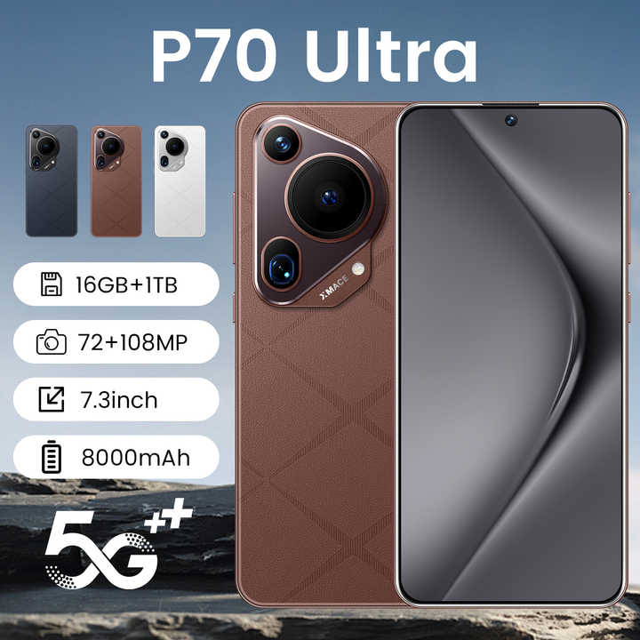 Global Version Original P70 Ultra 5G Smartphone Android 14 Face Unlock ...