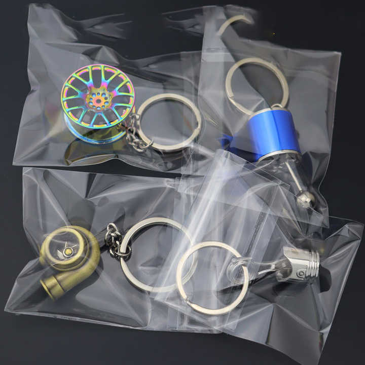 Zinc Alloy Car Metal Key Chains - Auto Parts Keychain Ring