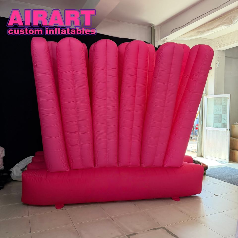 stage background inflatable pink flower tree,inflatable thicket pink ...