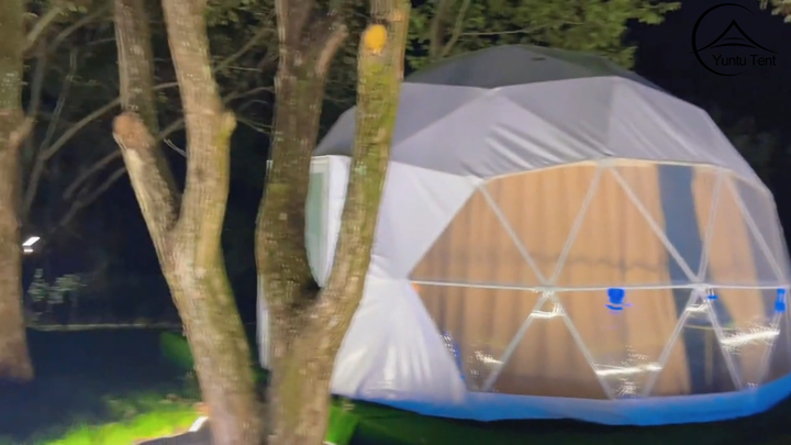 Soundproof 6M Glamping Geodesic Igloo Outdoor Dome Tent