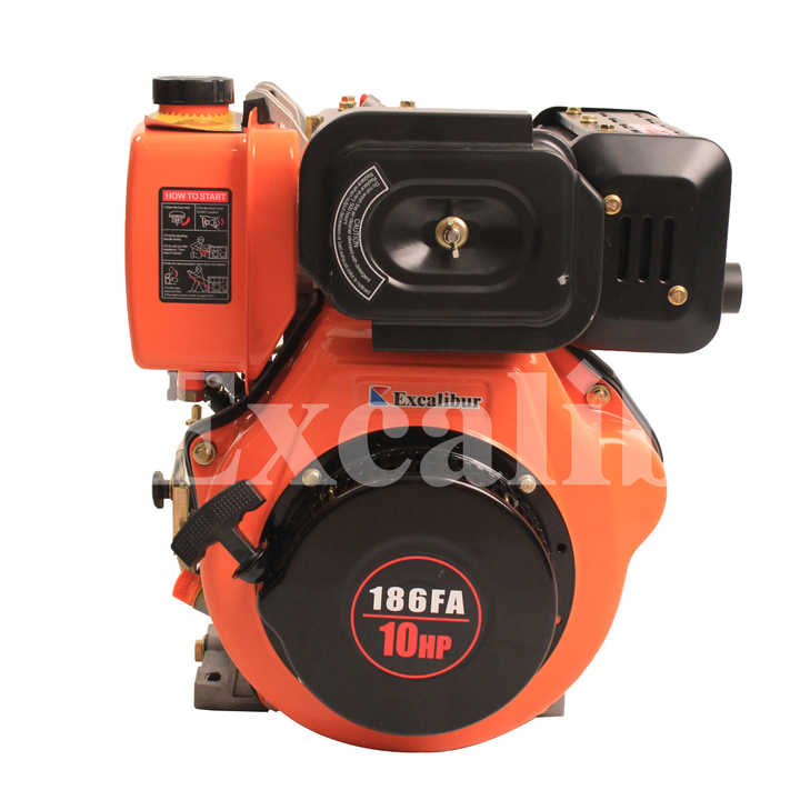 Excalibur 10HP Small Diesel Engine - Single Cylinder Motor, OEM