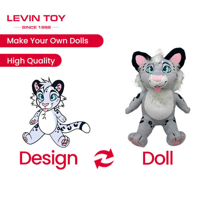 Custom Plush Toy Manufacturer Stuffed Animal Doll Snow Leopard Build ...