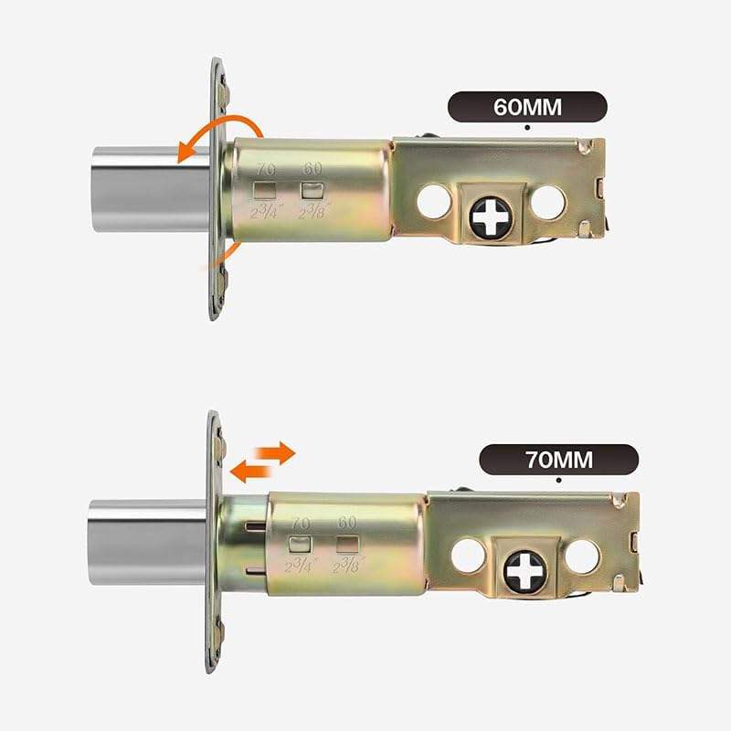 Tubular Mortise Latch 60/70mm - Secure & Stylish Lock