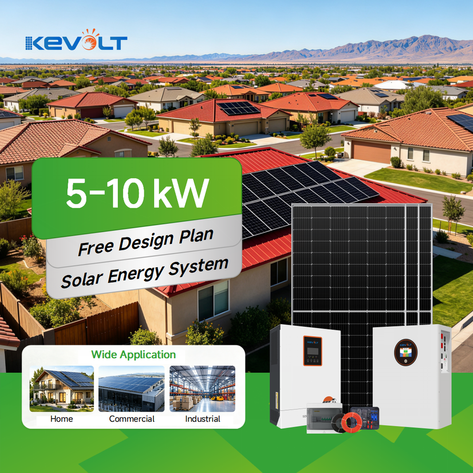 KEVOLT Off-Grid Solar Power System 5kW 10kW 15kW 20kW Solar Panels With ...