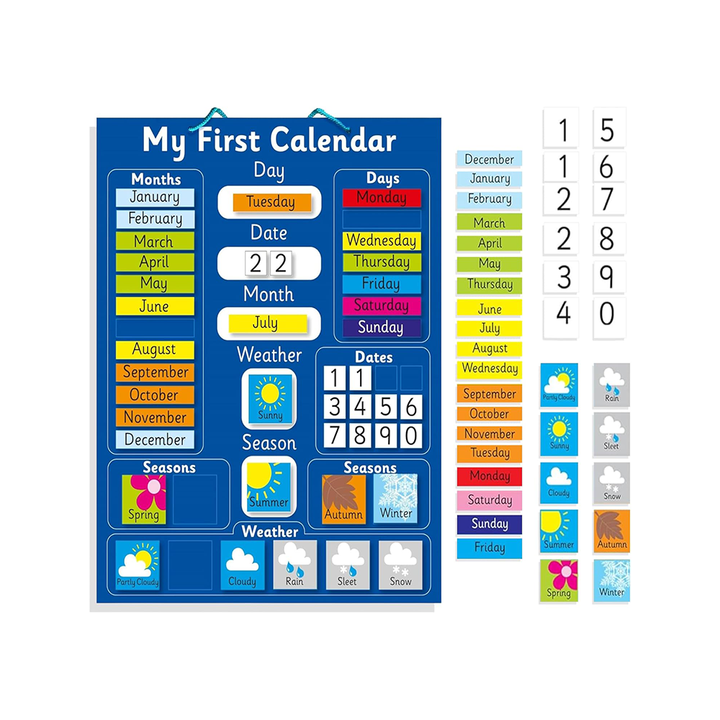 Custom Magnet Calendar Weather Chart for Kids - Preschool Learning Tool