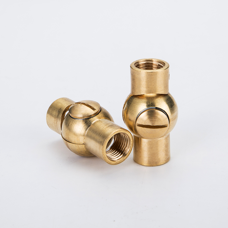 180 Degree Swivel Connector - Brass Iron Alloy Options