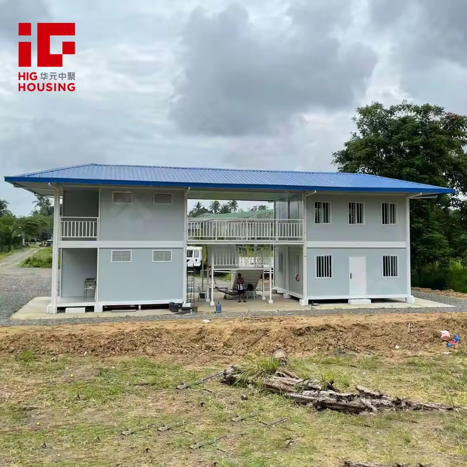 Factory Design Portable 2-story Prefabricated Flat Apartment Building ...