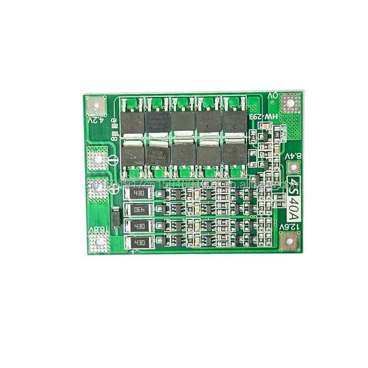 Module BMS intégré 4S 40A avec carte PCB d'alimentation spécialisée 12 ...